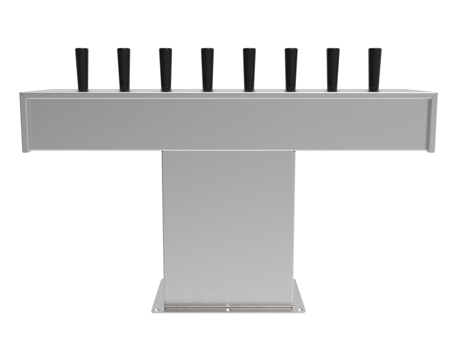 4006S12B-Wide-Base-Tee-Tower-for-Century-System-12-Faucets-in-Stainless ...